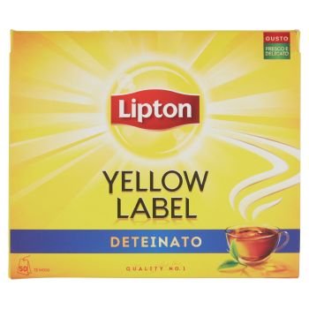 Lipton Yellow Label Tea, deteinato 50 filtri - foodwings