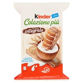 Kinder, Colazione più con farina integrale 10 pezzi 290 g - foodwings