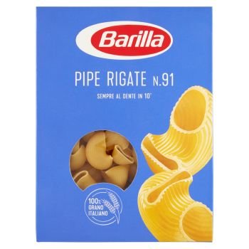 Barilla, Pipe Rigate n. 91 pasta di semola di grano duro 500gr - foodwings