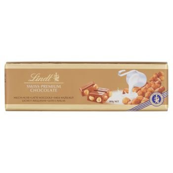 Lindt, Swiss Premium Chocolate latte e nocciole 300 g - foodwings